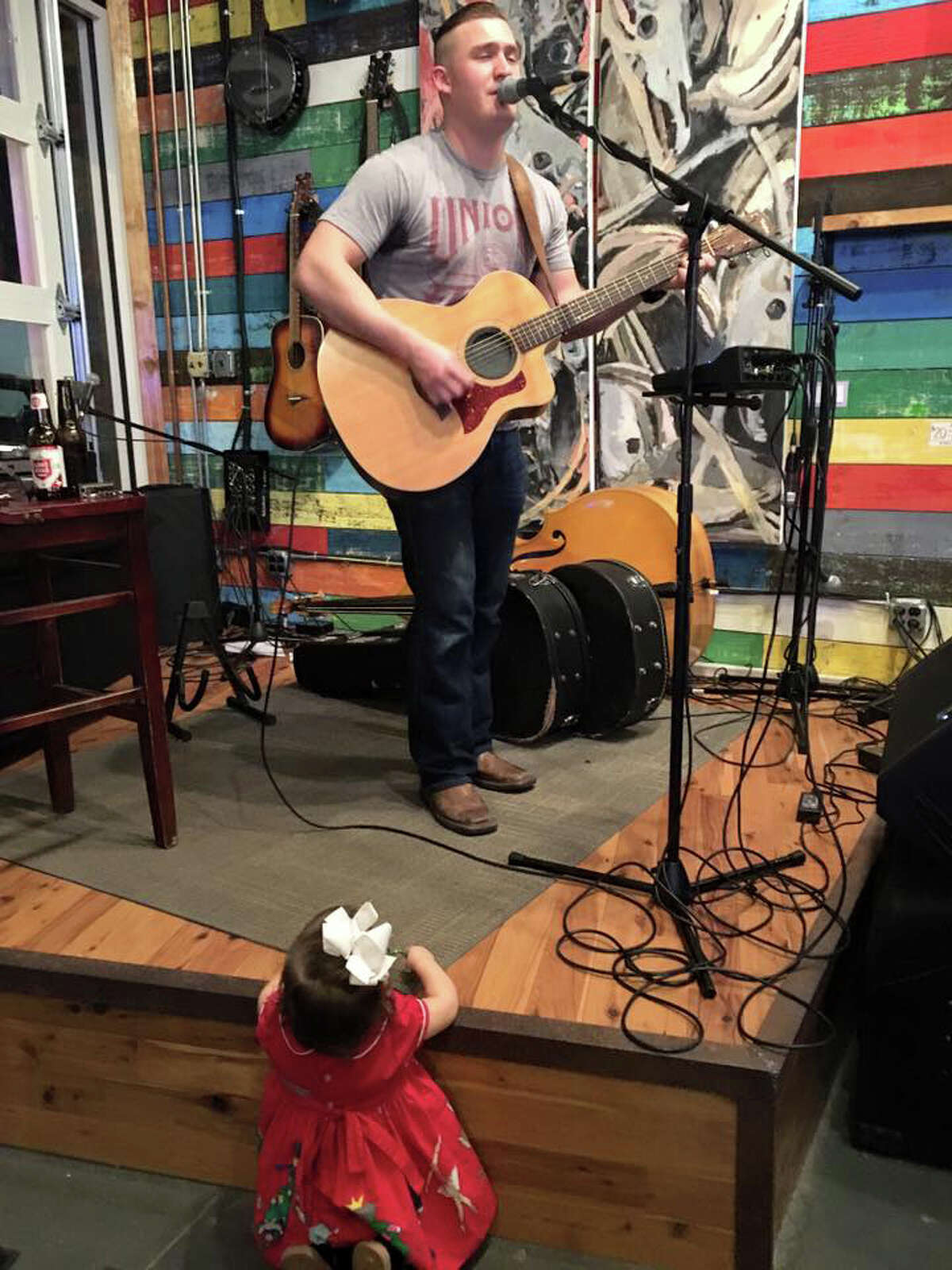 Singer/songwriter and firefighter is all in on stage