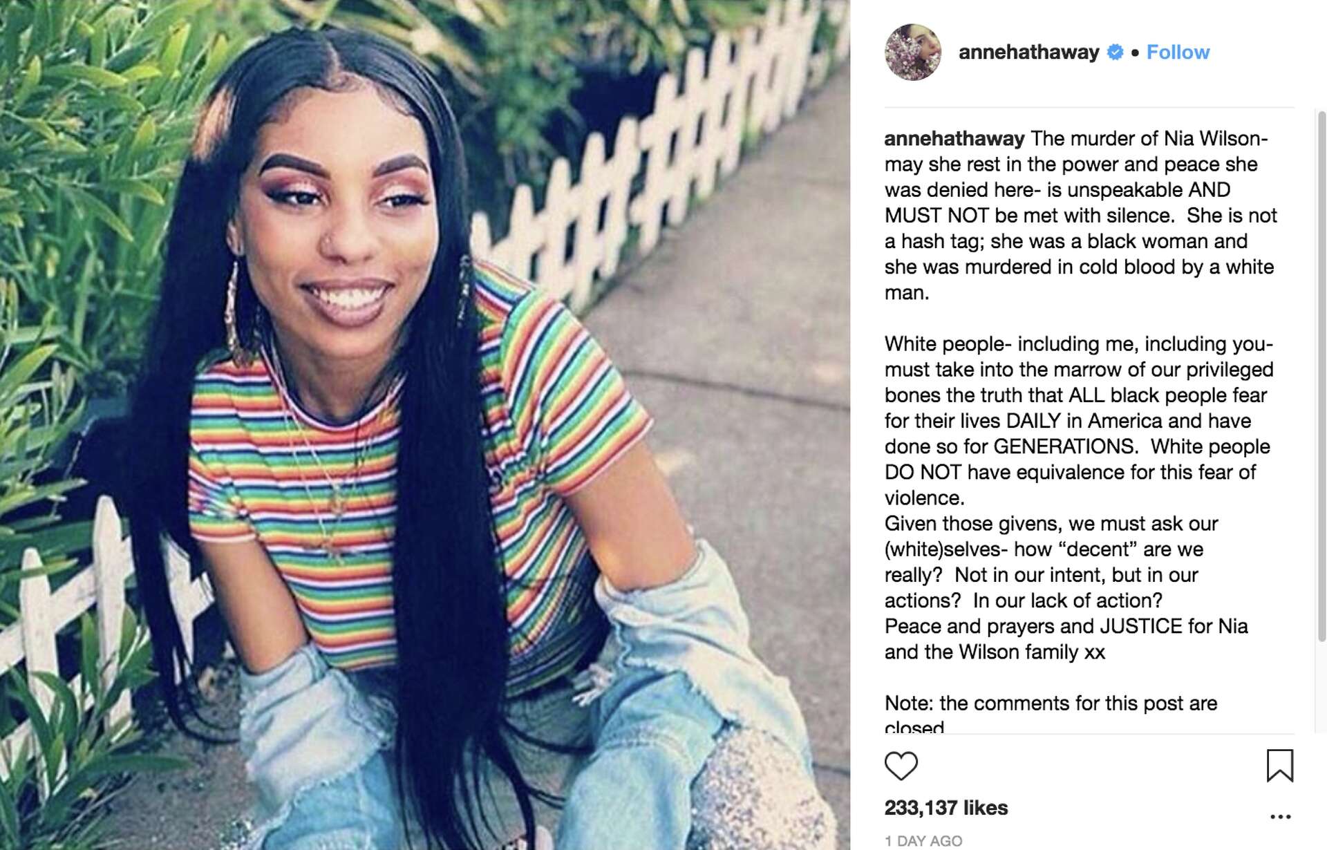 Steph Curry dedicates showcase game to Nia Wilson, invites her family