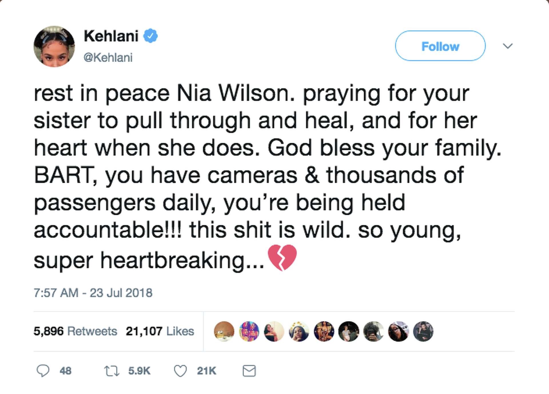 Steph Curry dedicates showcase game to Nia Wilson, invites her family