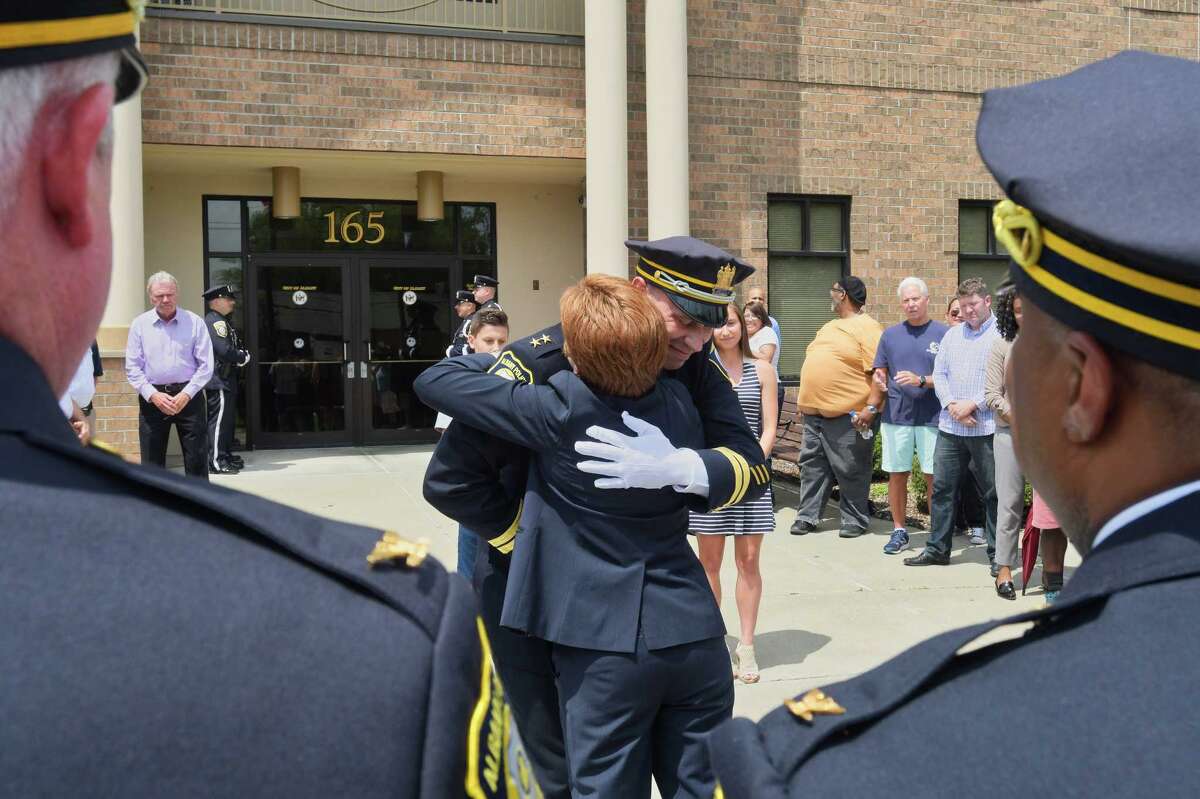 Video: Albany Fire Chief Warren Abriel's retirement ceremony