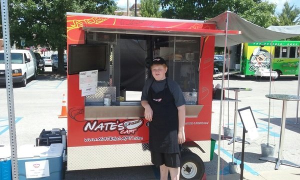 Nate's hot dog cart offers 'Good Food with Friends'