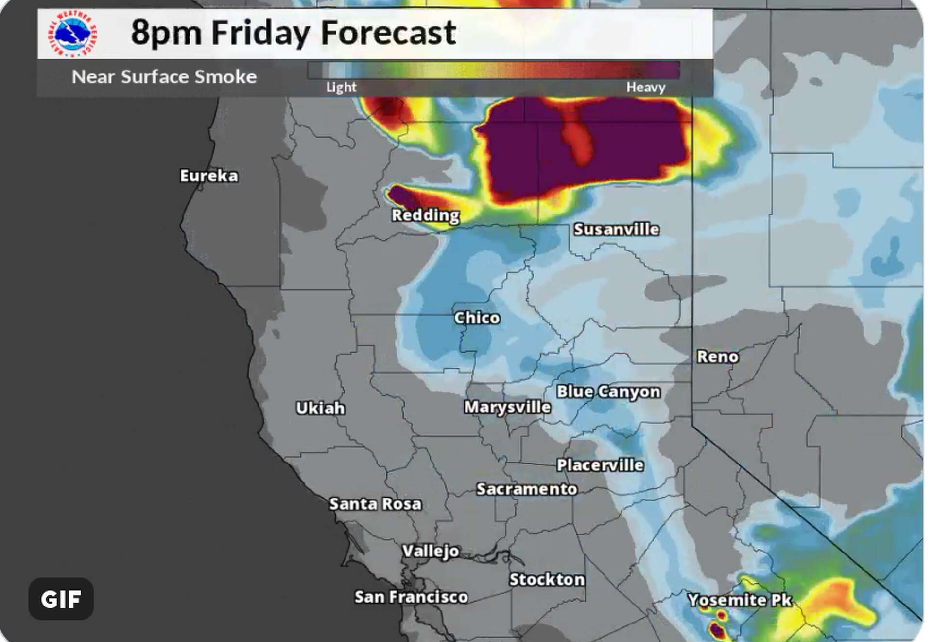 California Smoke Map