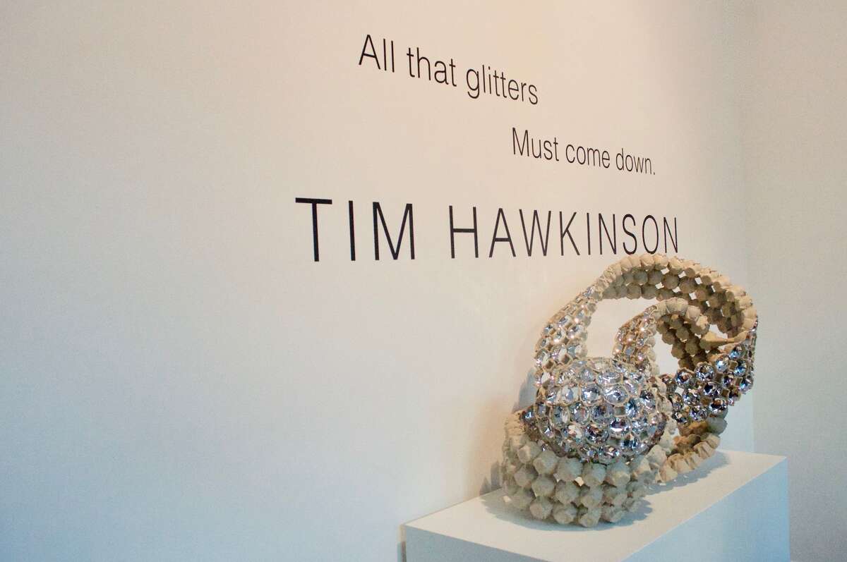 Catch the glitter before it comes down, at Tim Hawkinson's new exhibit