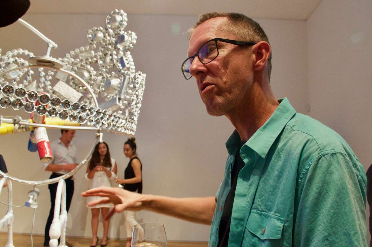 Catch the glitter before it comes down, at Tim Hawkinson's new exhibit