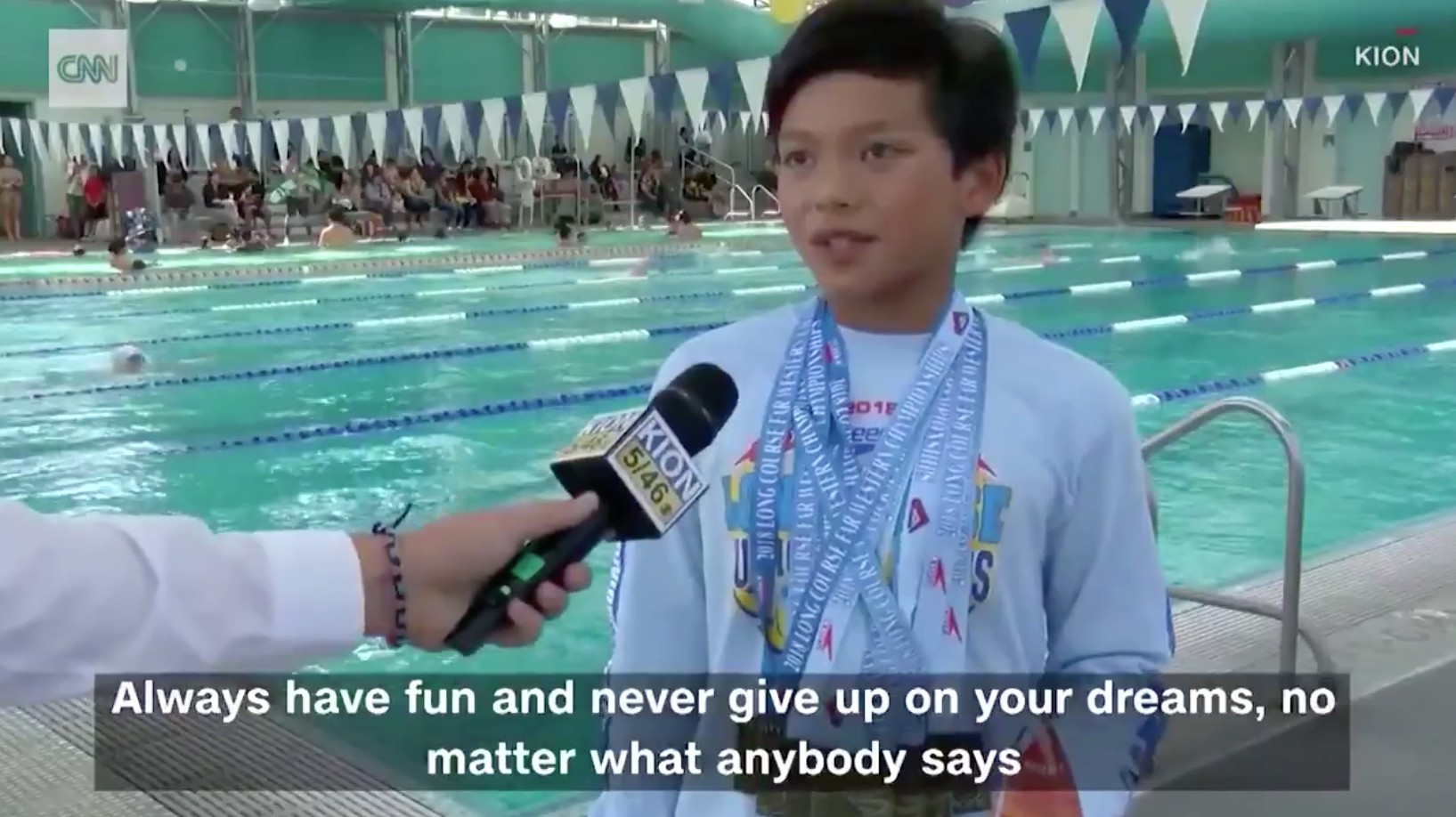 10-year-old California boy named Clark Kent beats record Michael Phelps ...
