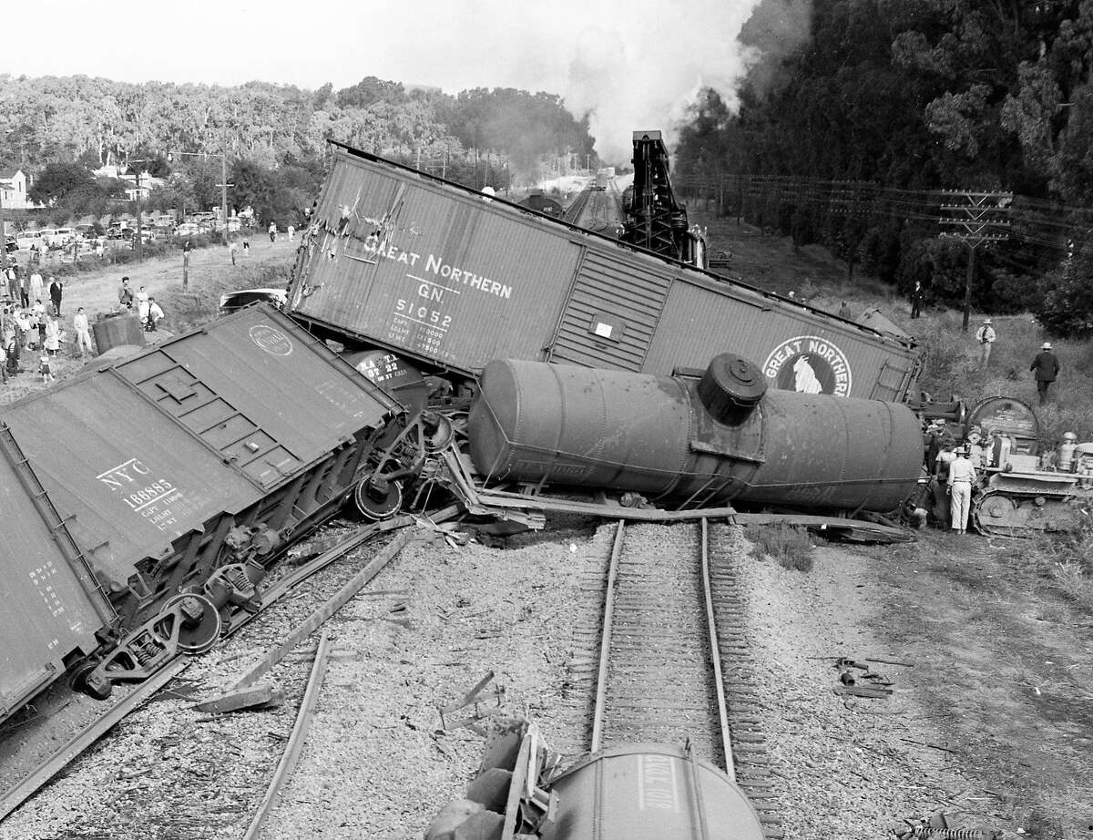 Photos of the great Peninsula train derailment of 1953 rediscovered