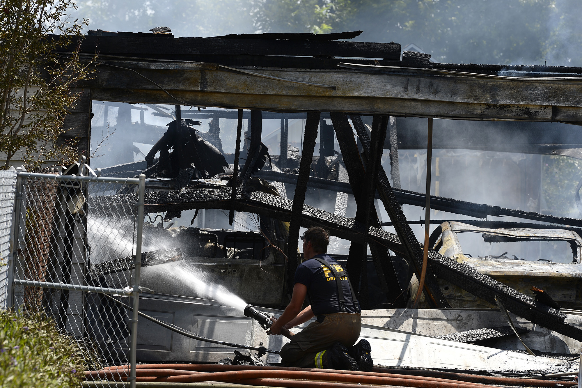 Photos: PA house fire sends 2 to hospital