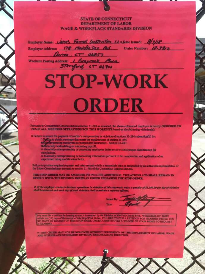 Underage carpenter prompts work stoppage at Stamford construction site ...