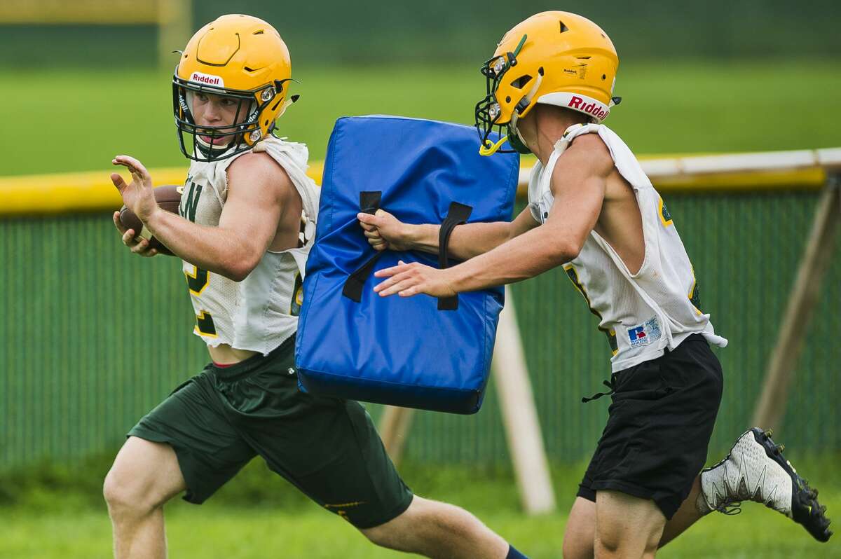 Dow High's first football practice of the season - Aug. 6, 2018