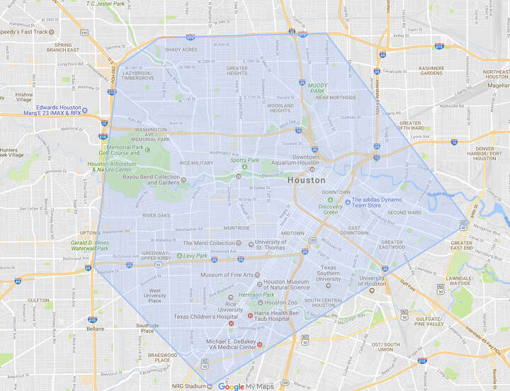Where does 'Houston' begin and end?