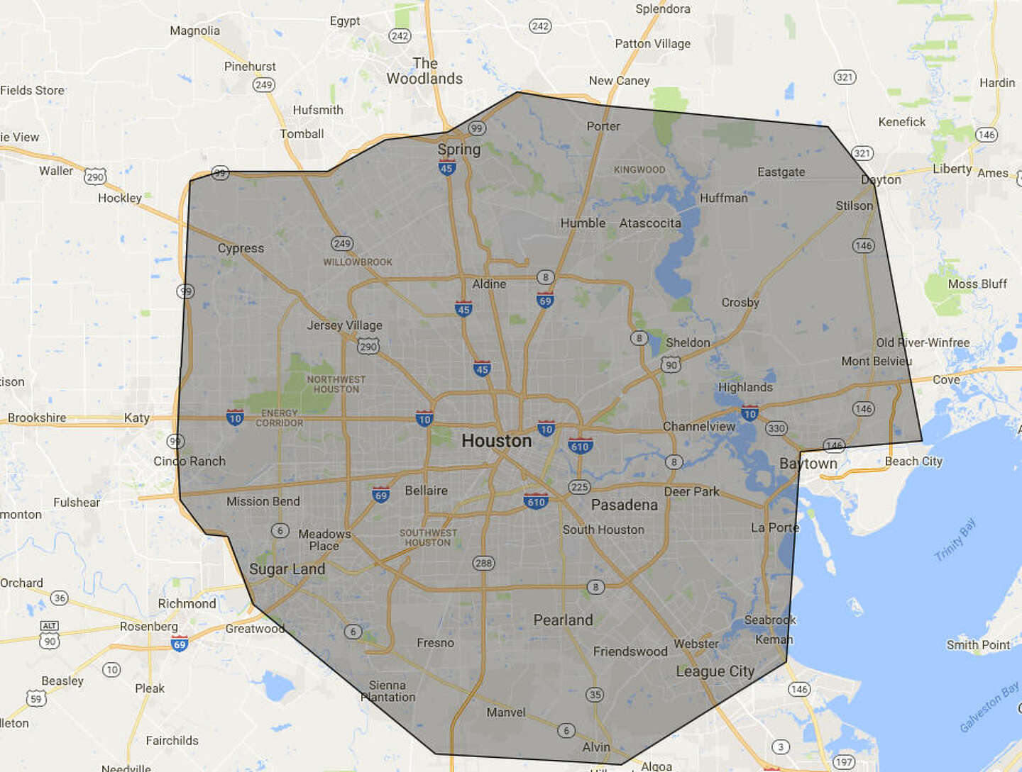 Where does 'Houston' begin and end?
