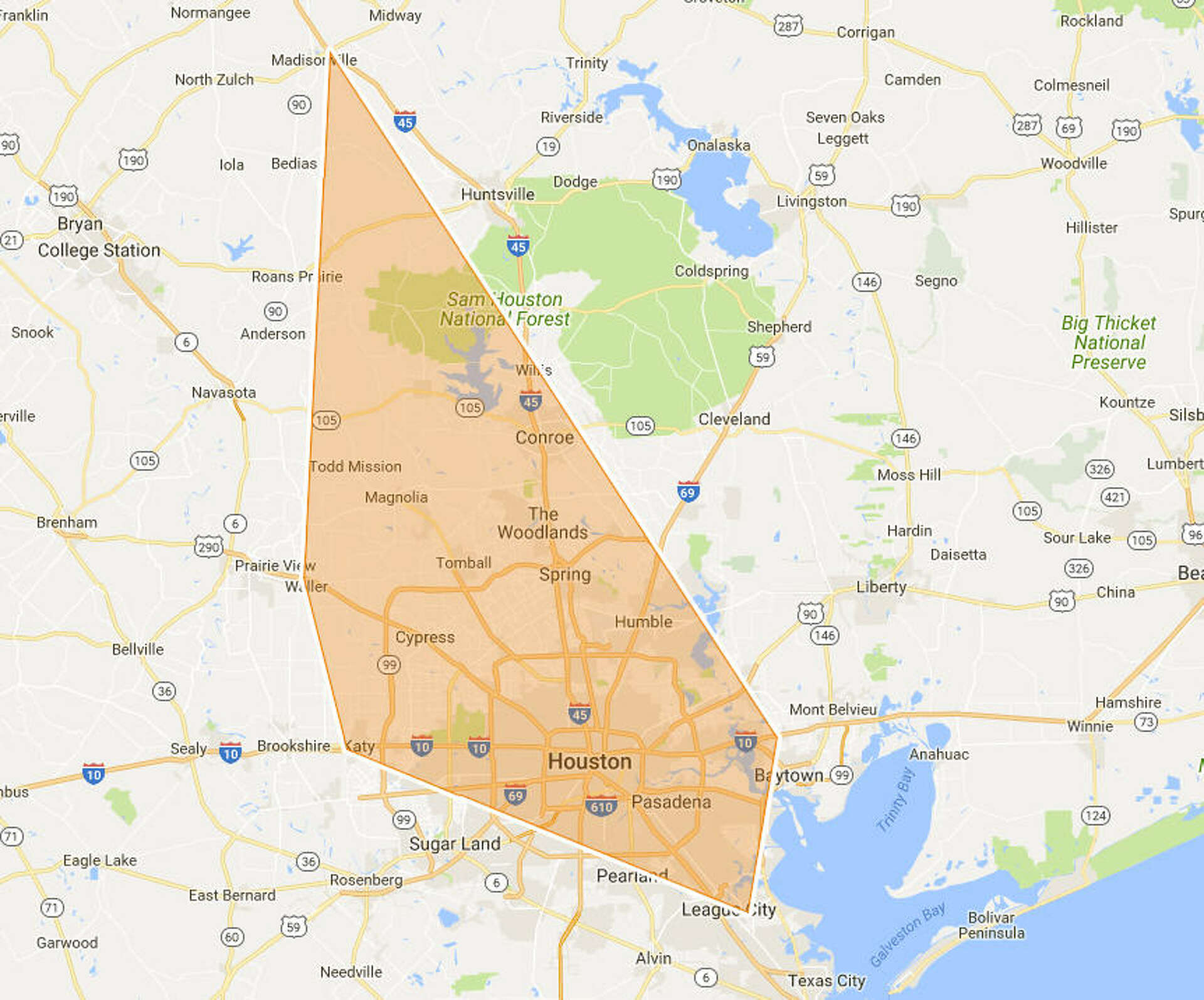 Where does 'Houston' begin and end?