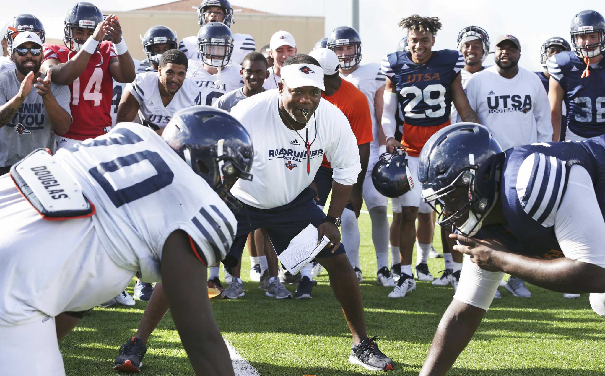 ‘The Birdcage’ returns, provides spark in week two of UTSA football camp