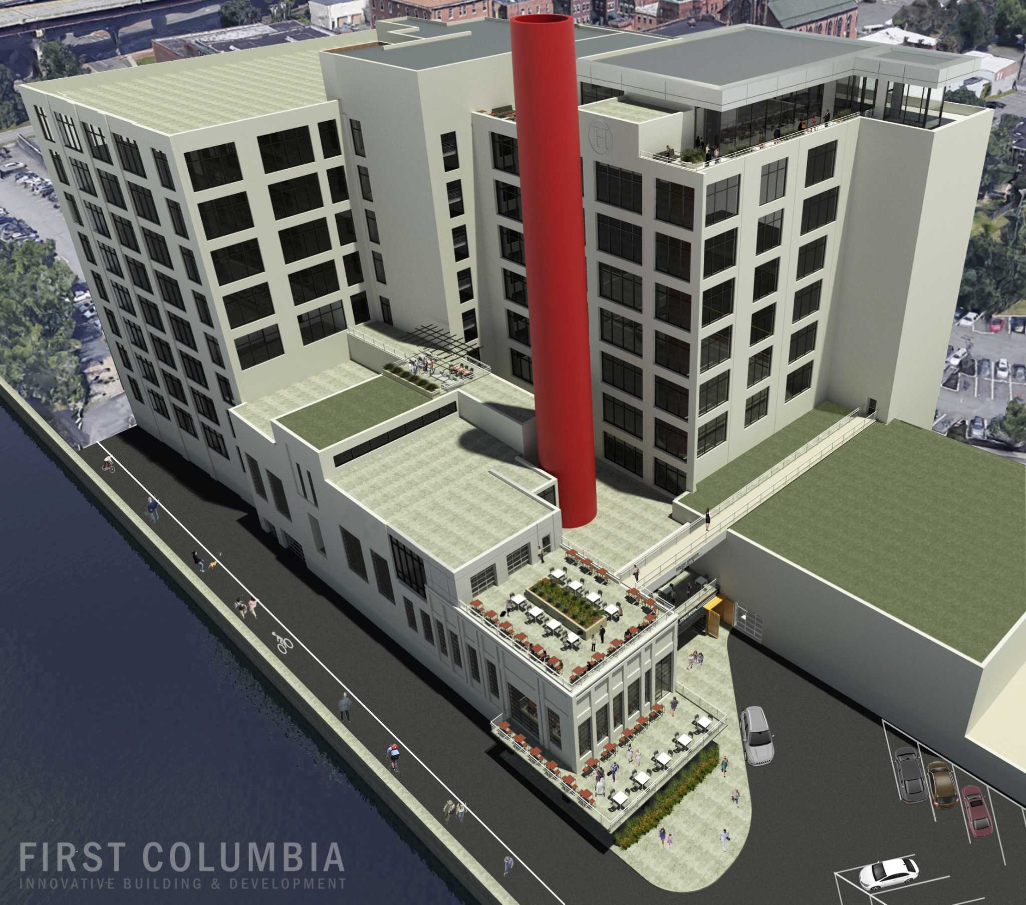 Developer's Waterfront District in Troy begins to take shape