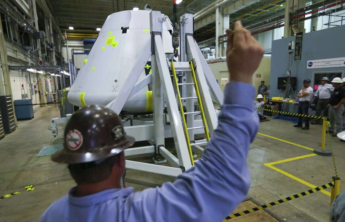 NASA’s Orion spacecraft test module passes weight test, headed to Ohio ...