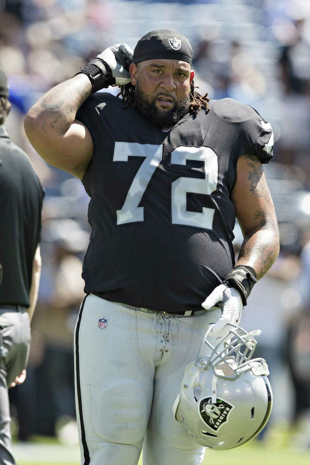 Raiders’ Donald Penn returns, but to a new position