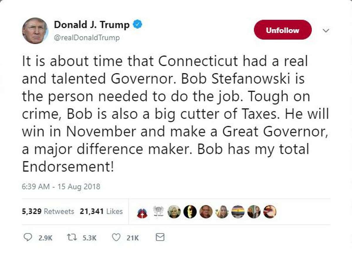 Connecticut’s CEO candidate endorsed by Trump