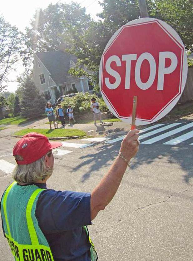 Crossing guards ready for duty