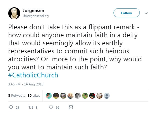 Top Twitter reactions to the latest Catholic priest abuse scandal