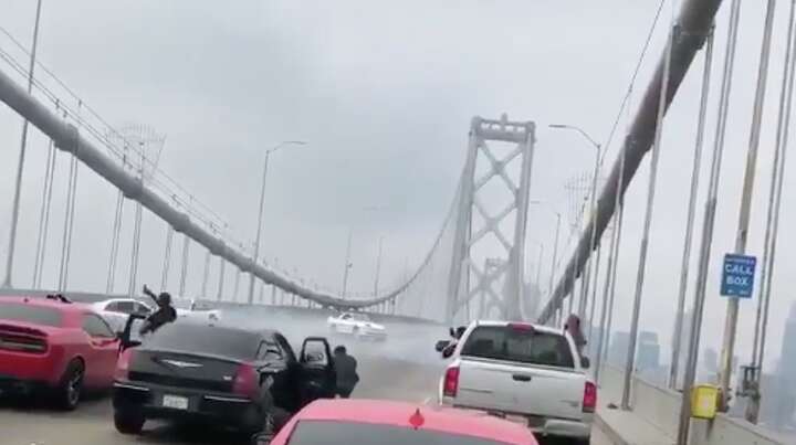 Bay Bridge sideshow leads to arrest