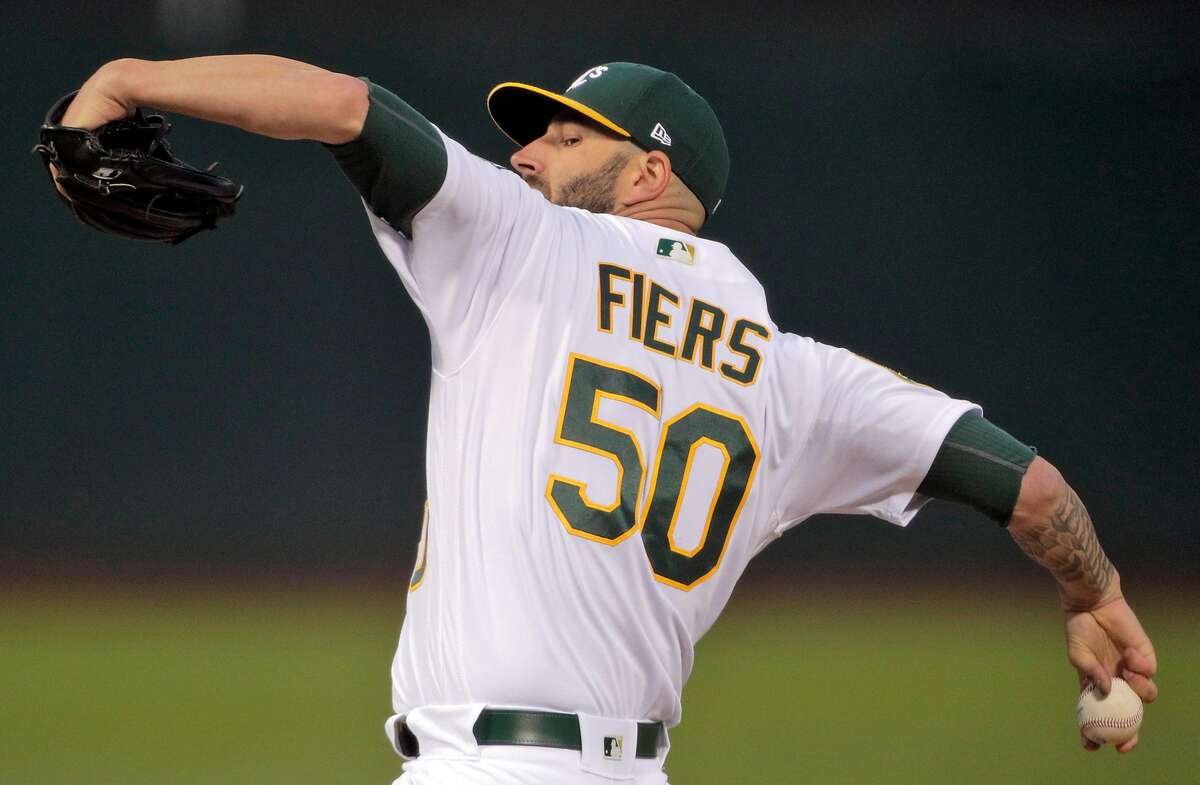 A’s Mike Fiers survived car crash, fought long odds to make big leagues