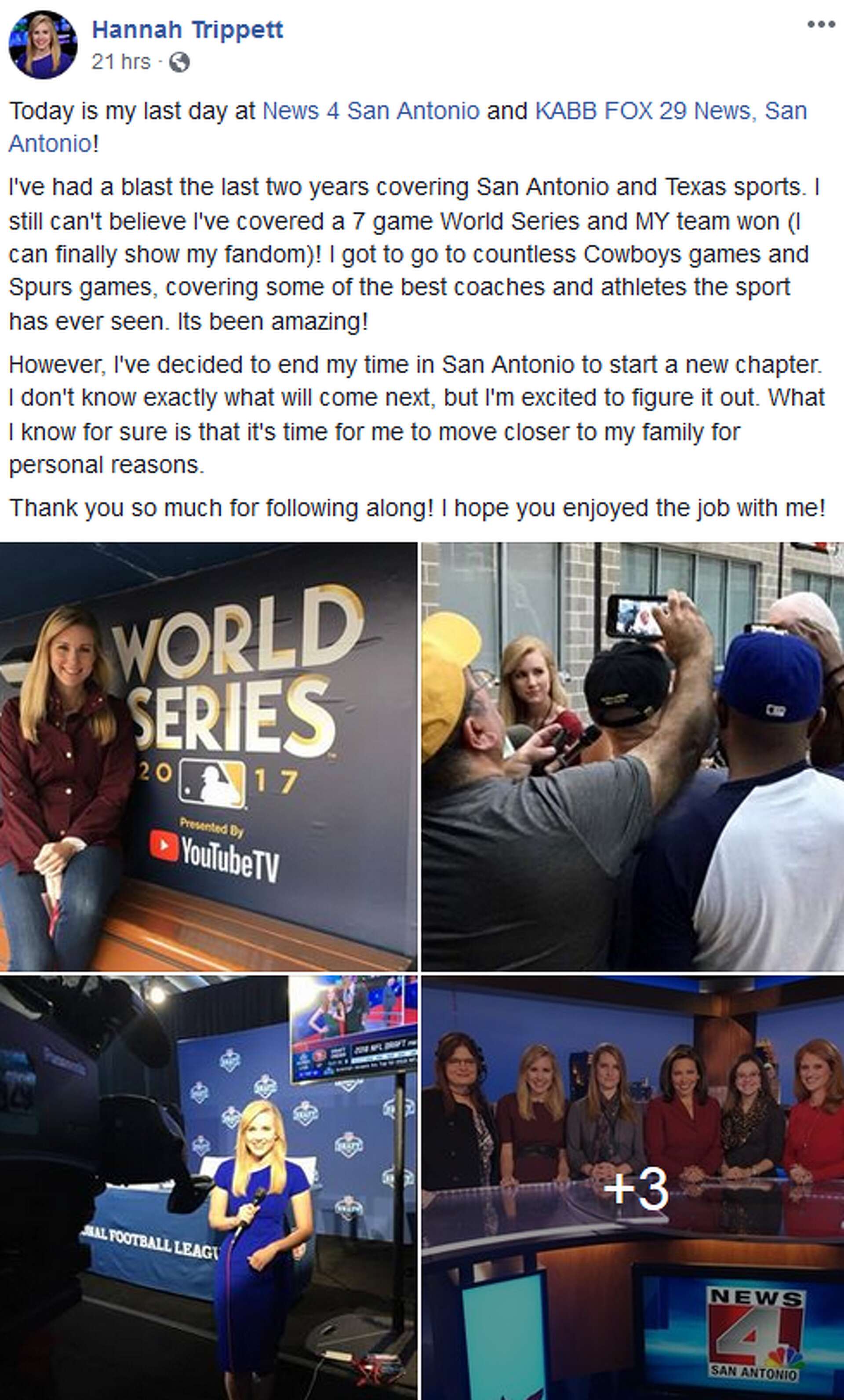 Multiple exits, additions at News 4 WOAI, Fox 29 announced on social media