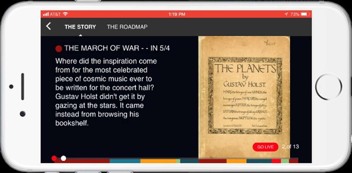 LiveNote system gives musical program notes through the show