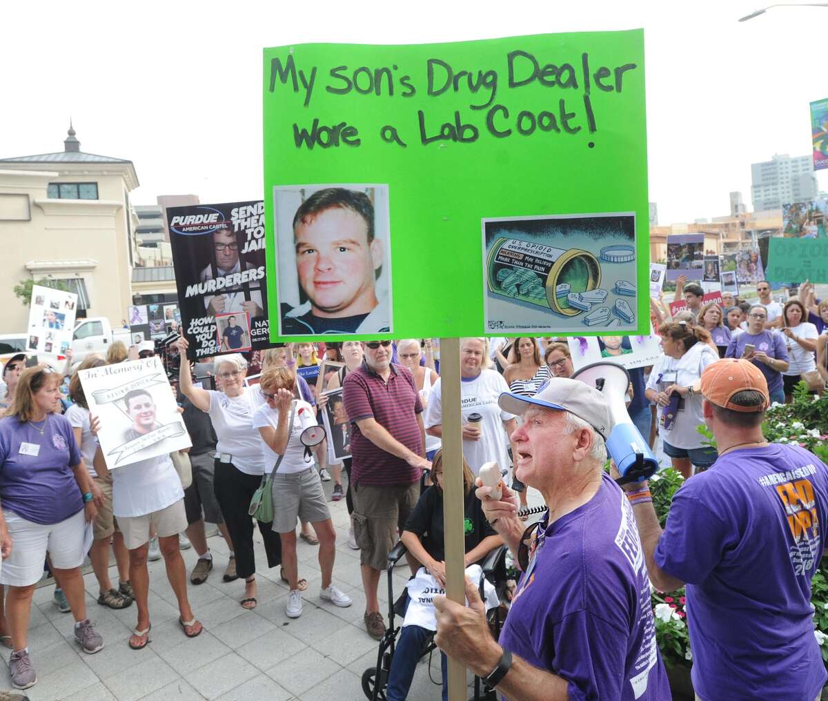 Purdue Pharma grapples with growing protests