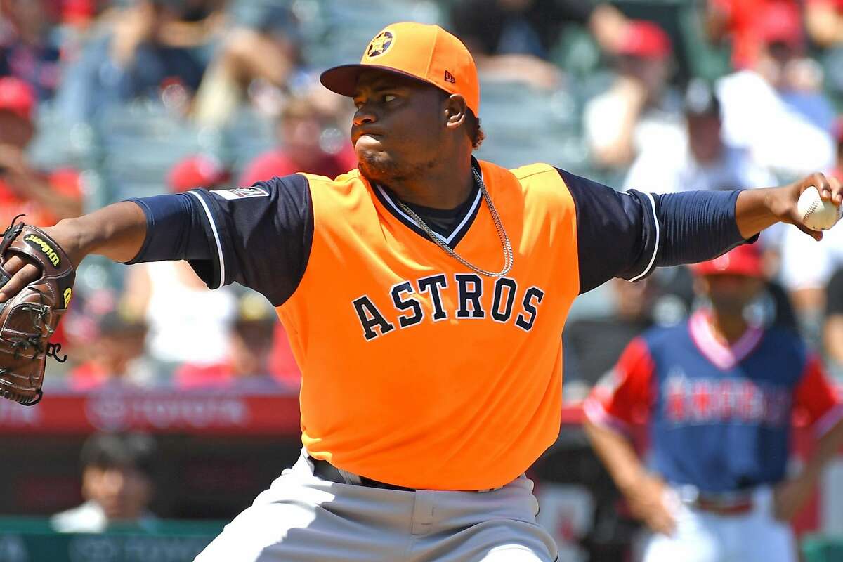 Framber Valdez shines in first MLB start as Astros sweep Angels ...
