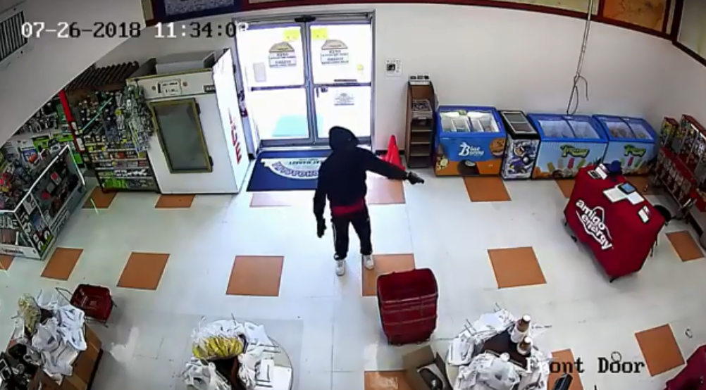 Houston grocery store robbery caught on video