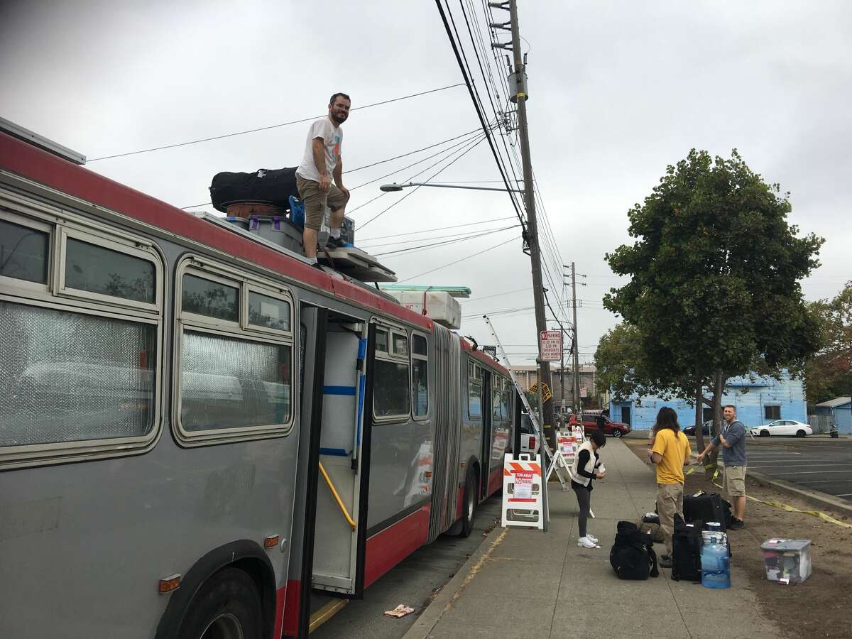 How a 60-ft. Muni bus ended up at Burning Man