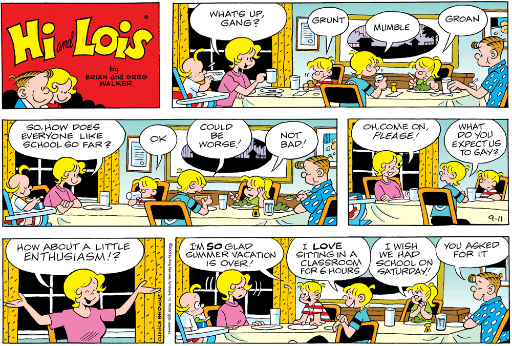 Tuesday's Top Ten Comics on Back to School - Chron