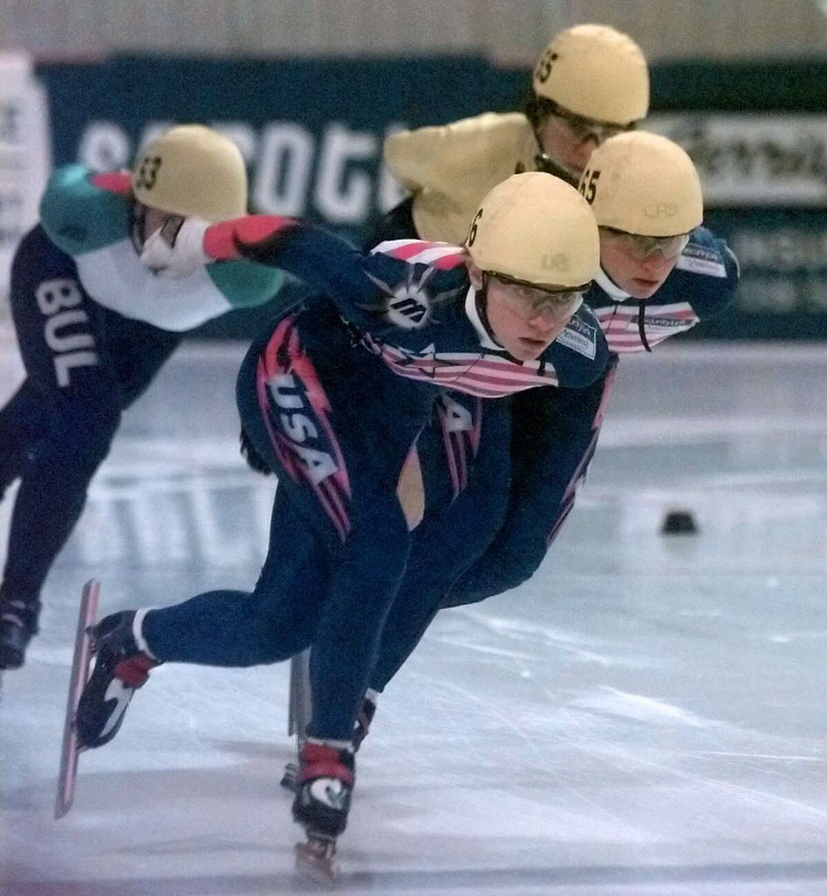Olympic speed skating medalist Amy Peterson Peck recalls her flag ...