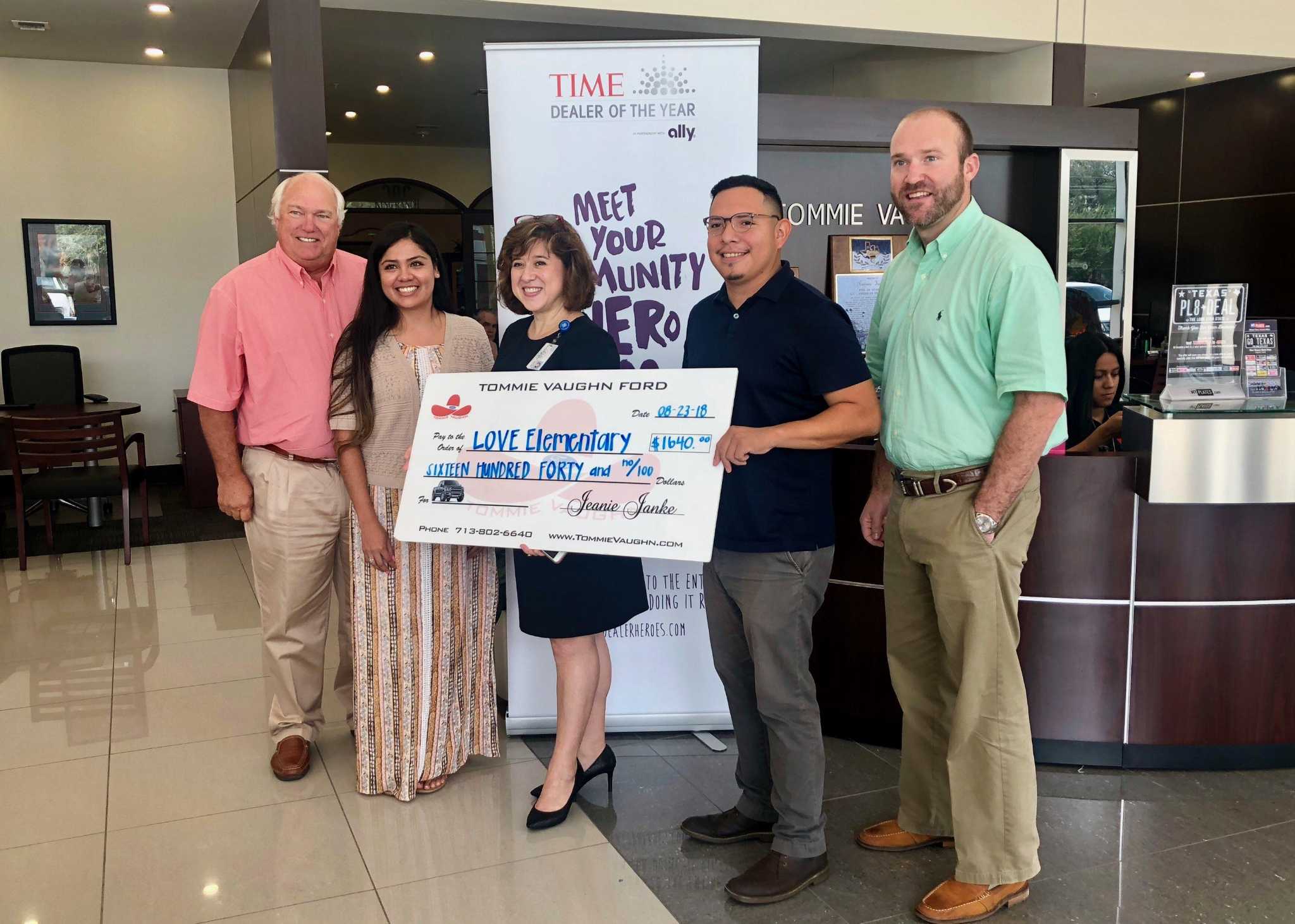 Tommie Vaughn supports the community, Love Elementary