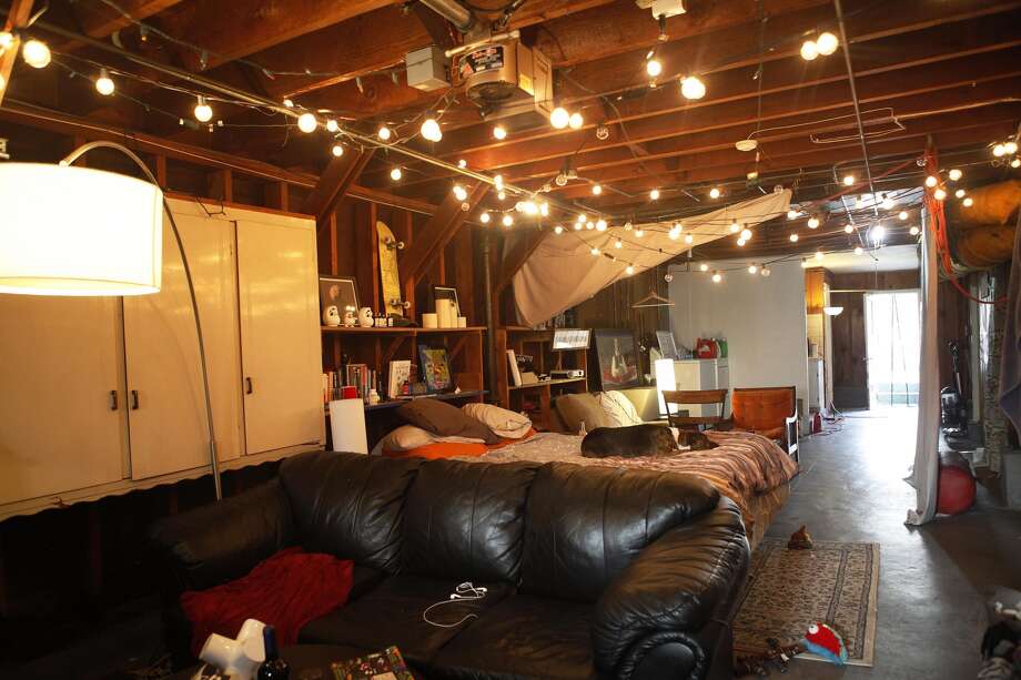 This SF tech worker lives in an enormous refurbished garage for $350 a ...