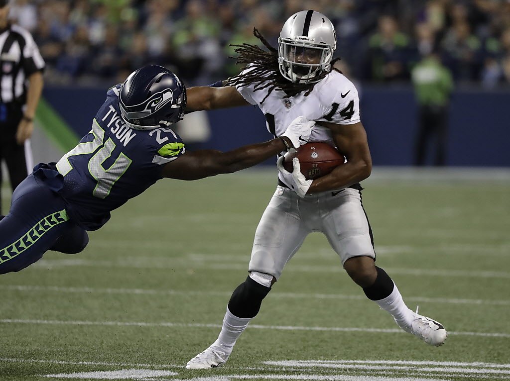 Raiders WR Keon Hatcher hauls in three TDs in final preseason audition