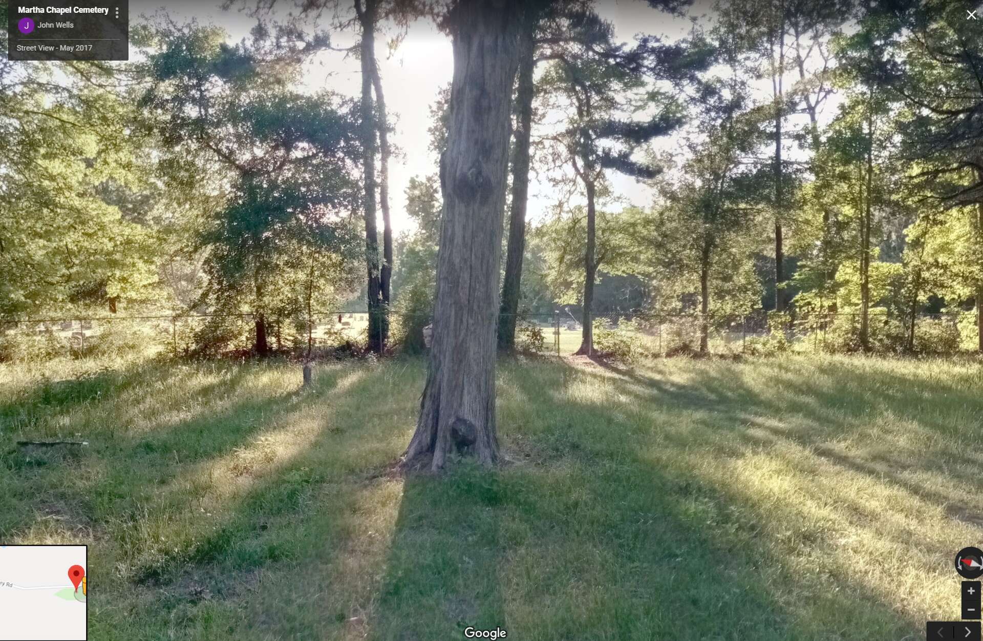 Creepy figure spotted in Google Maps Street View of Texas cemetery