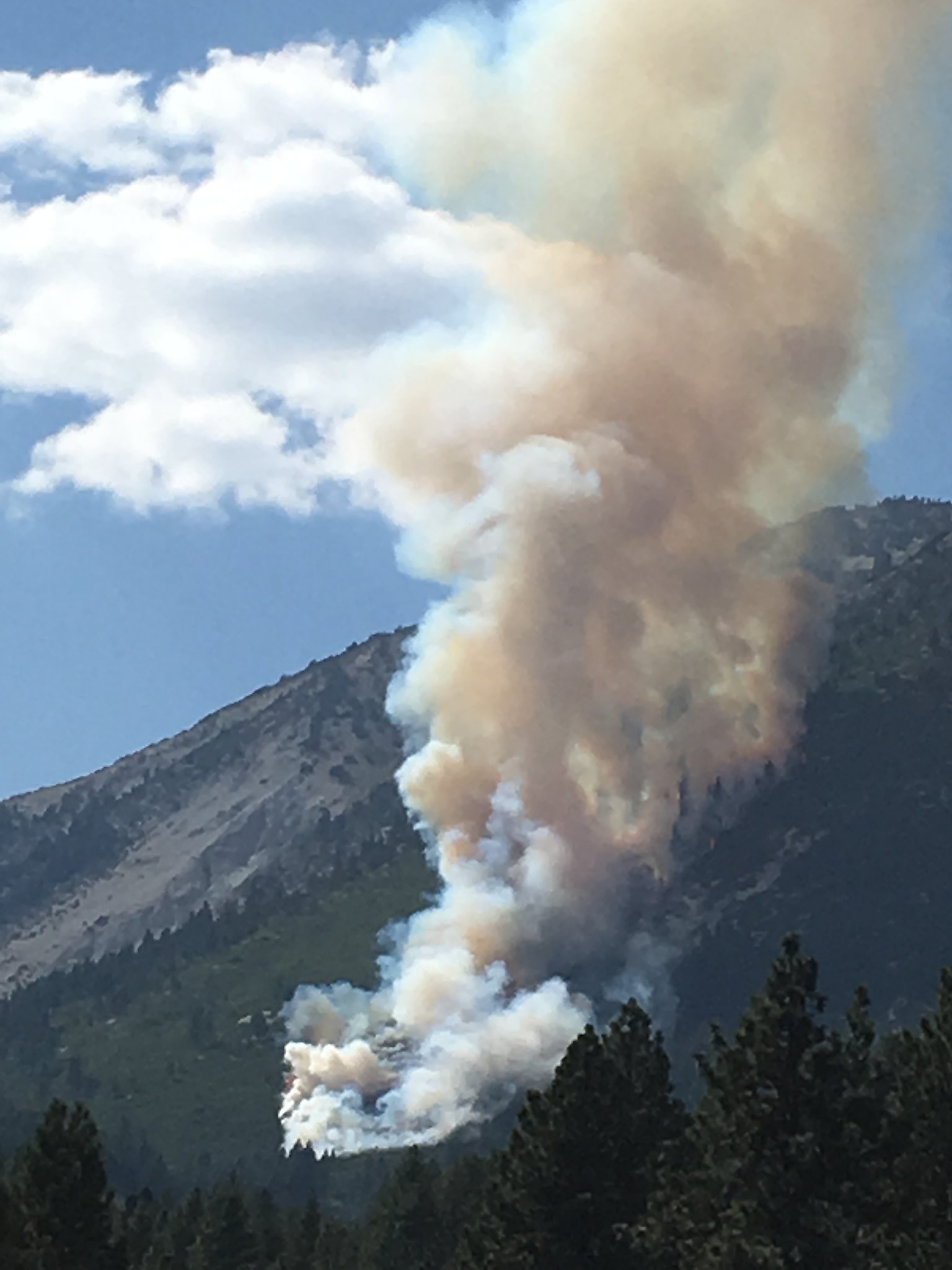Fire burning near Mount Rose ski resort after plane crash outside Reno