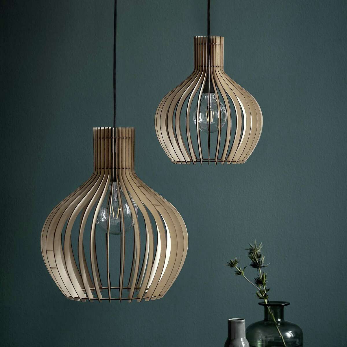 On-trend lamps and chandeliers update and brighten the home