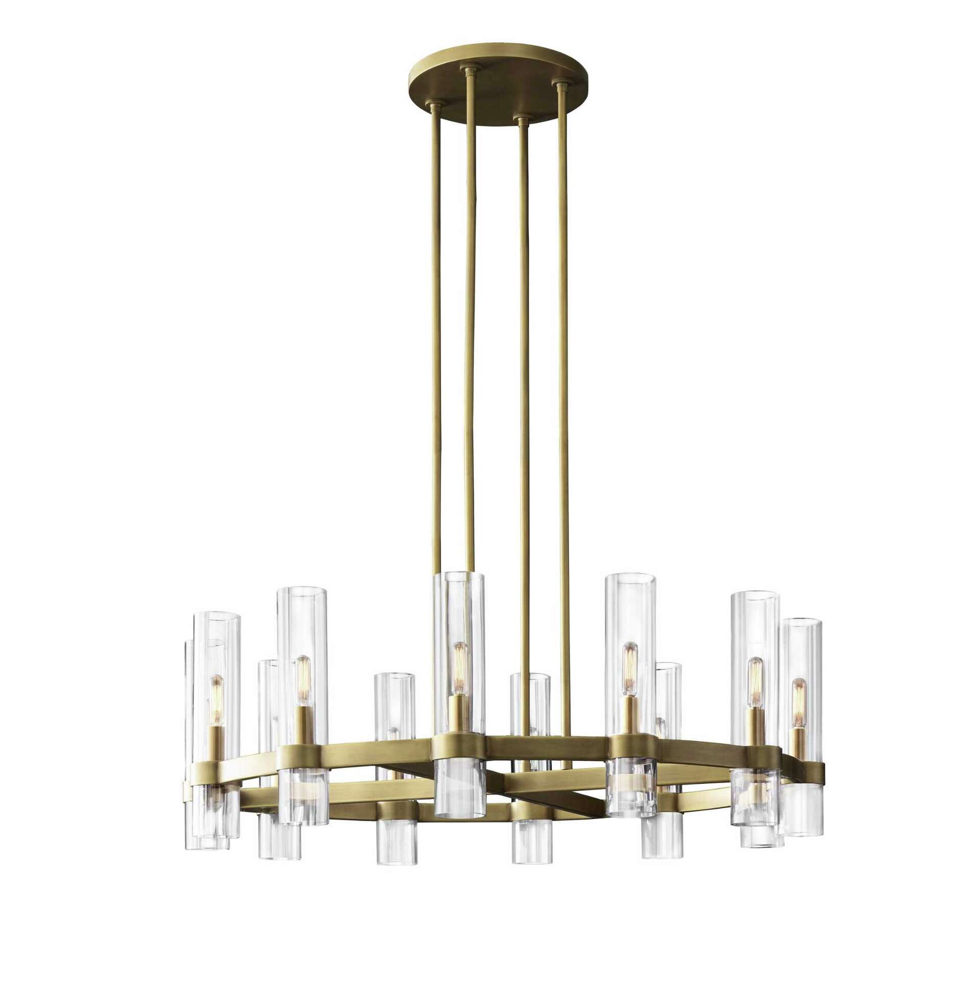 On-trend lamps and chandeliers update and brighten the home