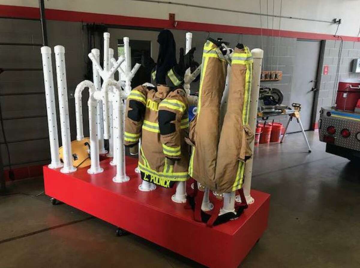 Woodlands firefighter invents unique uniform dryer