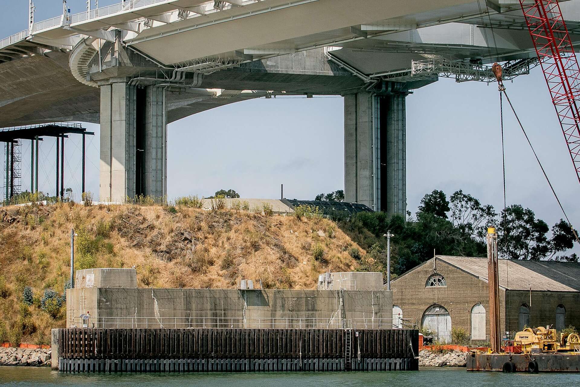 Caltrans implodes last of the old Bay Bridge piers in Saturday blast.