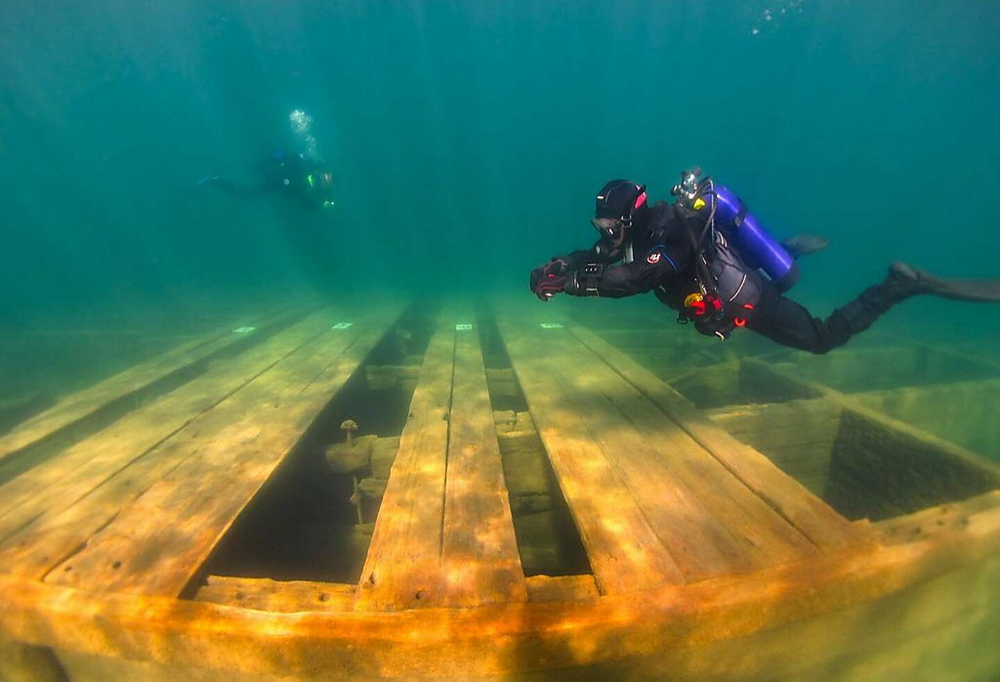 Sunken ships revealed at Tahoe’s new underwater trail