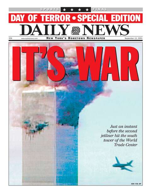 Photos: Newspaper front pages show day after 9/11 terror attack