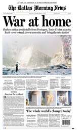 Photos: Newspaper front pages show day after 9/11 terror attack