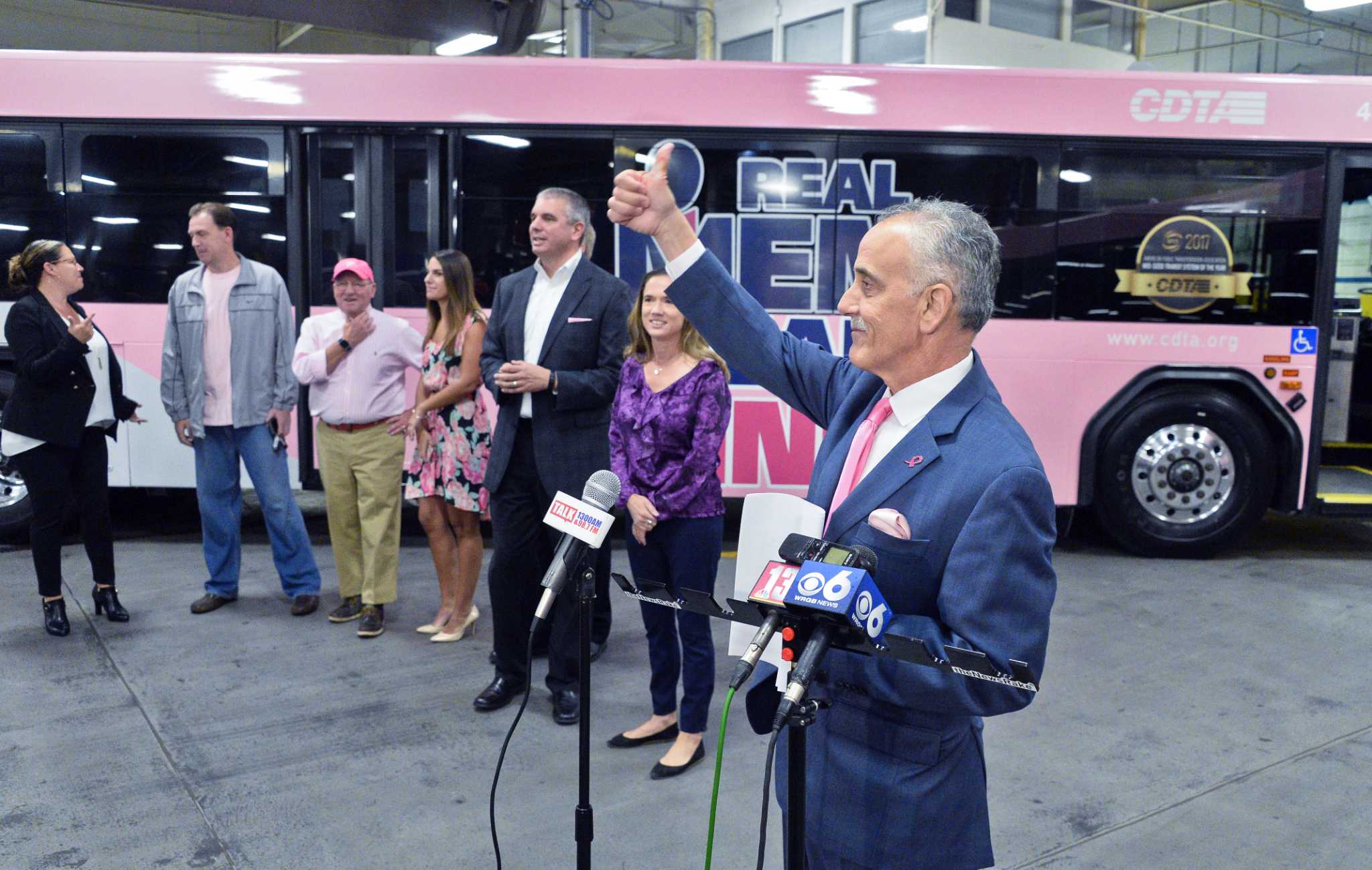 Getting There: Pink buses roll out to raise awareness