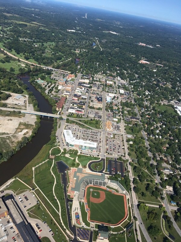 Downtown Midland from above