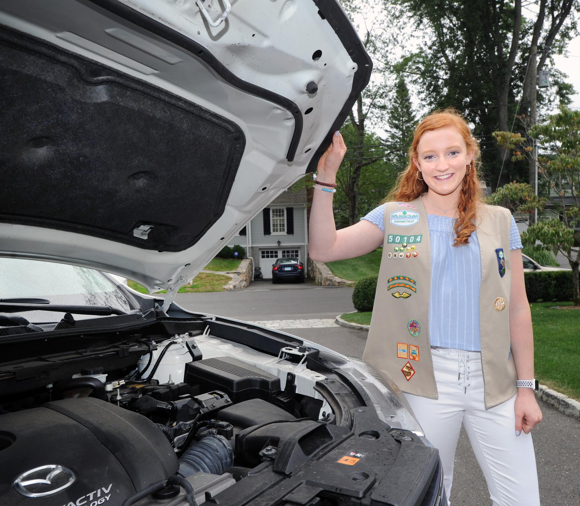 Girl Scout shifts gears to earn Gold Award