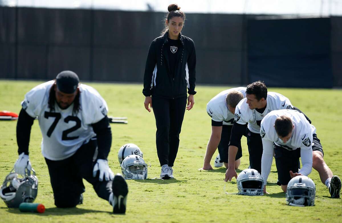 Kelsey Martinez breaks ground as Raiders’ first female assistant coach