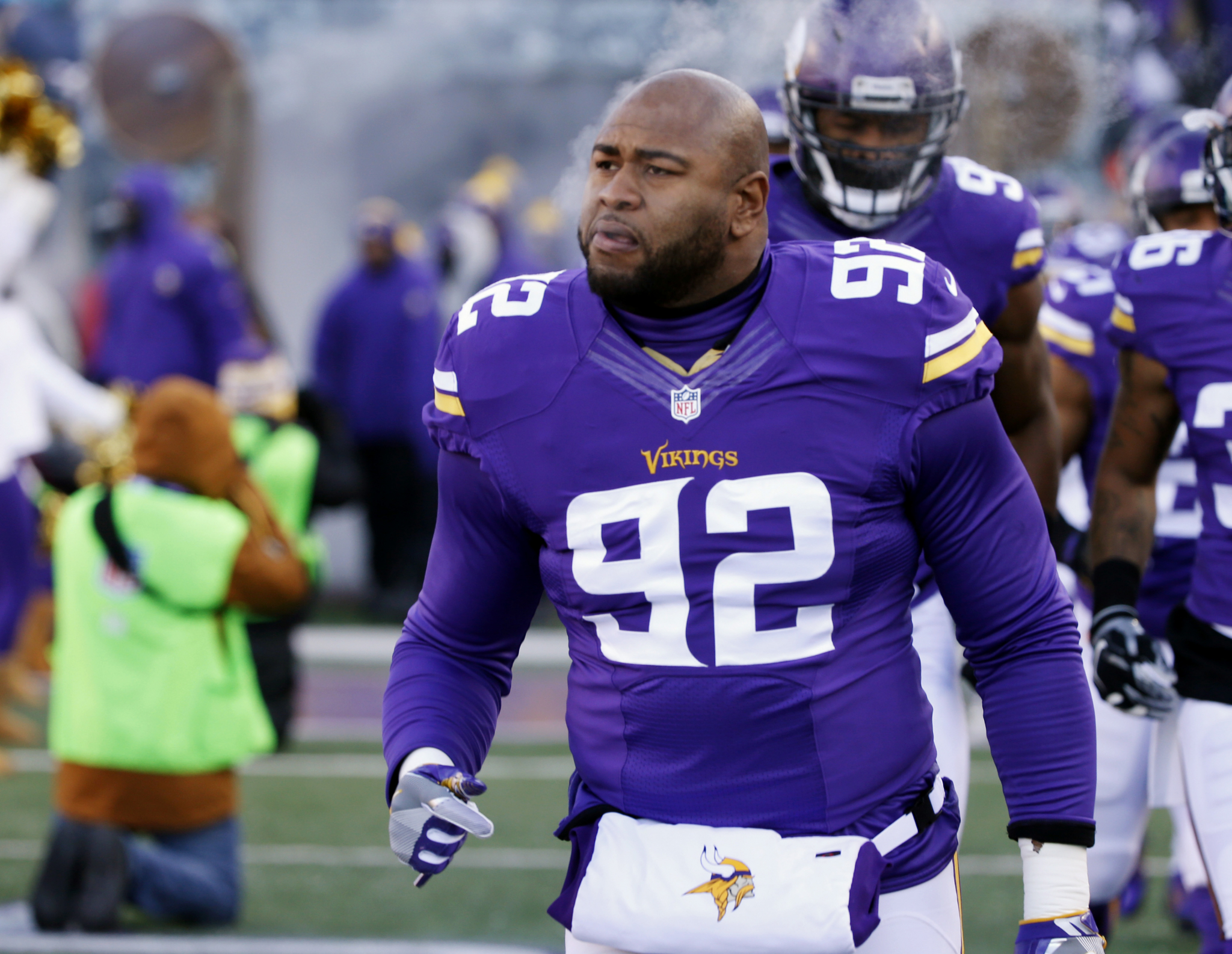 Seattle Seahawks release starting DT Tom Johnson, promote S Shalom Luani